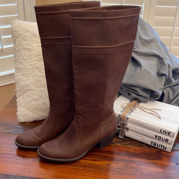 Target | Shoes | Target Chocolate Brown Knee Boots | Poshmark